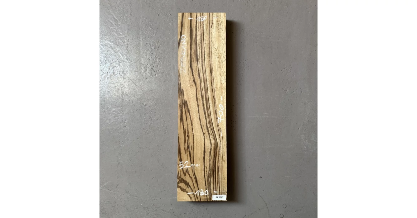 Zebrano hobbi faanyag 52 x 180 x 700 mm ZEB507 | Épfa - Építsünk együtt