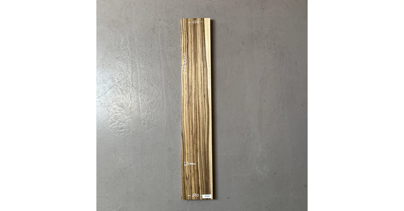 Zebrano hobbi faanyag 23 x 170 x 1000 mm ZEB502 | Épfa - Építsünk együtt